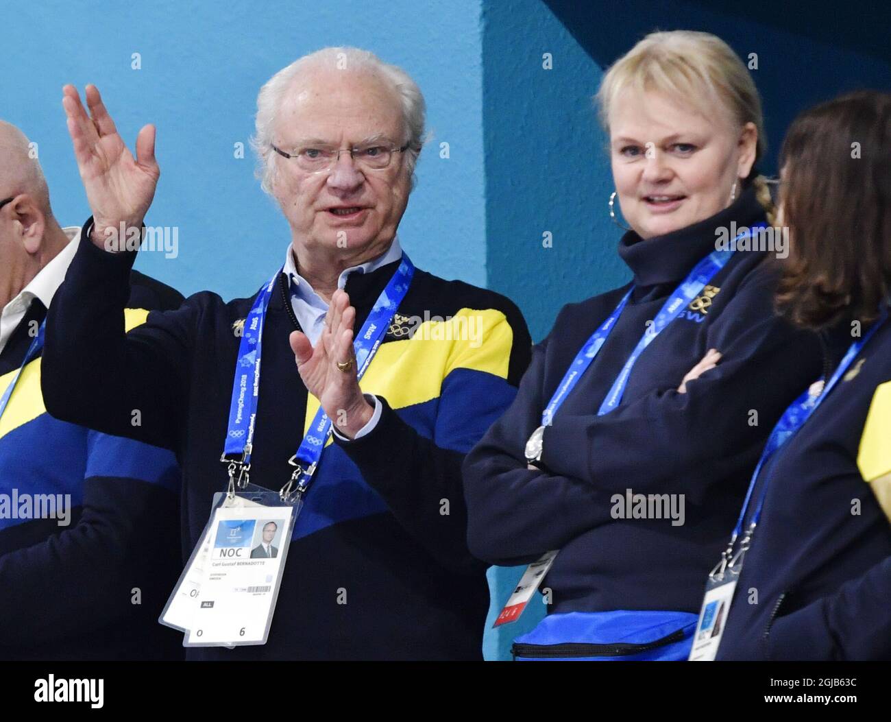 GANGNEUNG 2018-02-19 together witt former Olympic Curing gold medalist ...