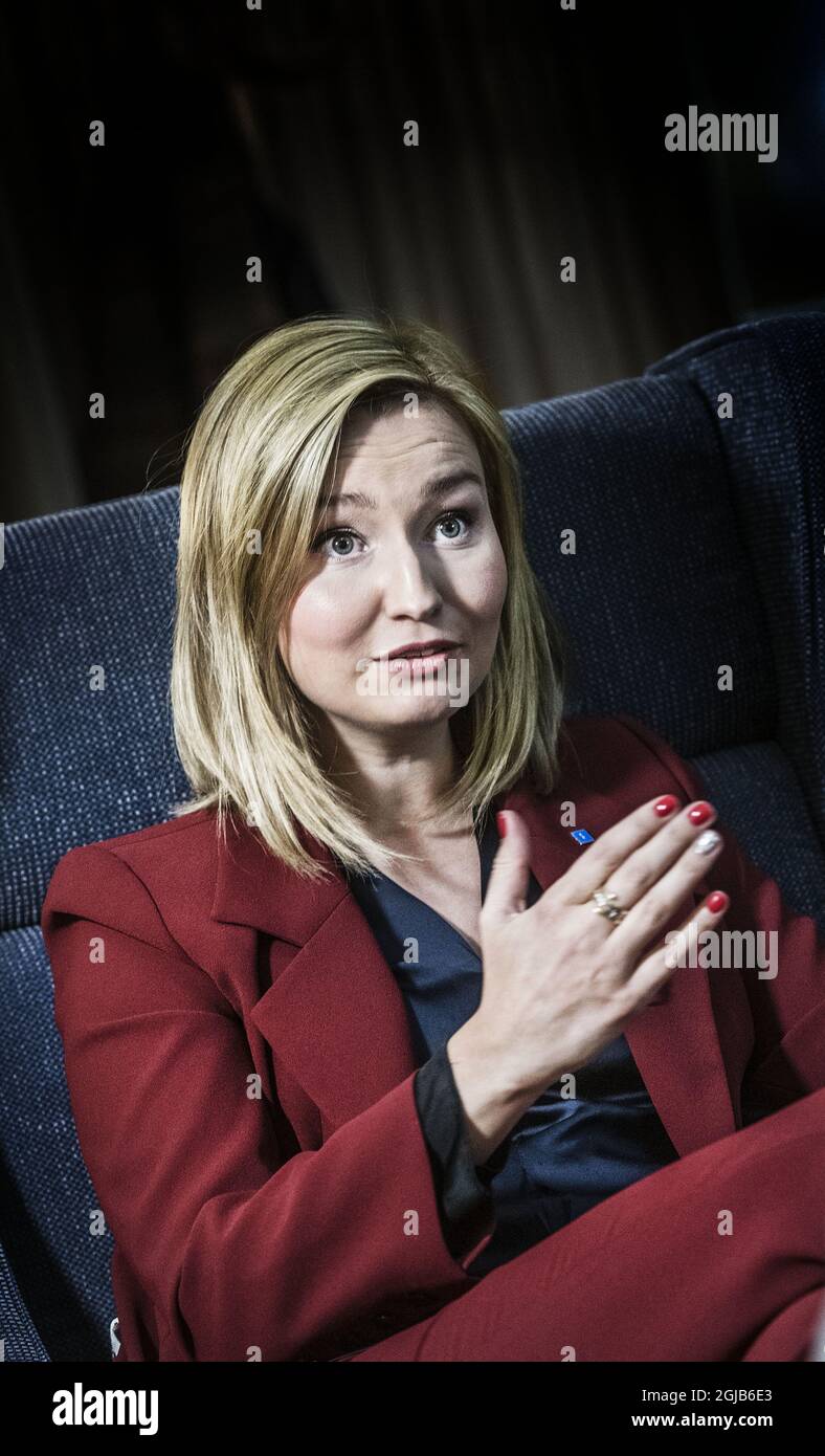 2018-01-18 Ebba Busch Thor, Chairman of the Kristdemokraterna, Sweden's ...