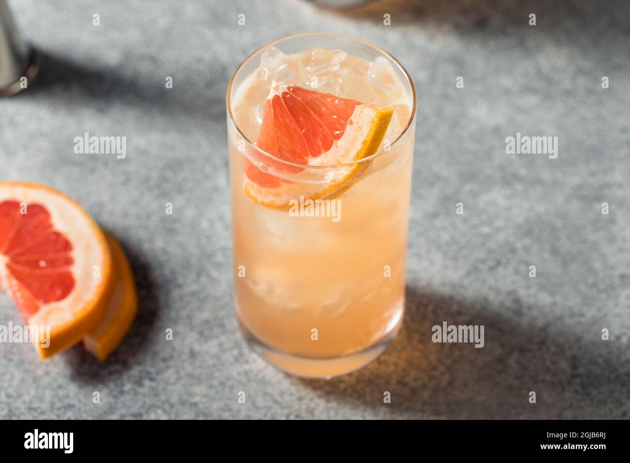 Boozy Refreshing Gin Radler Cocktail with Grapefruit Stock Photo - Alamy