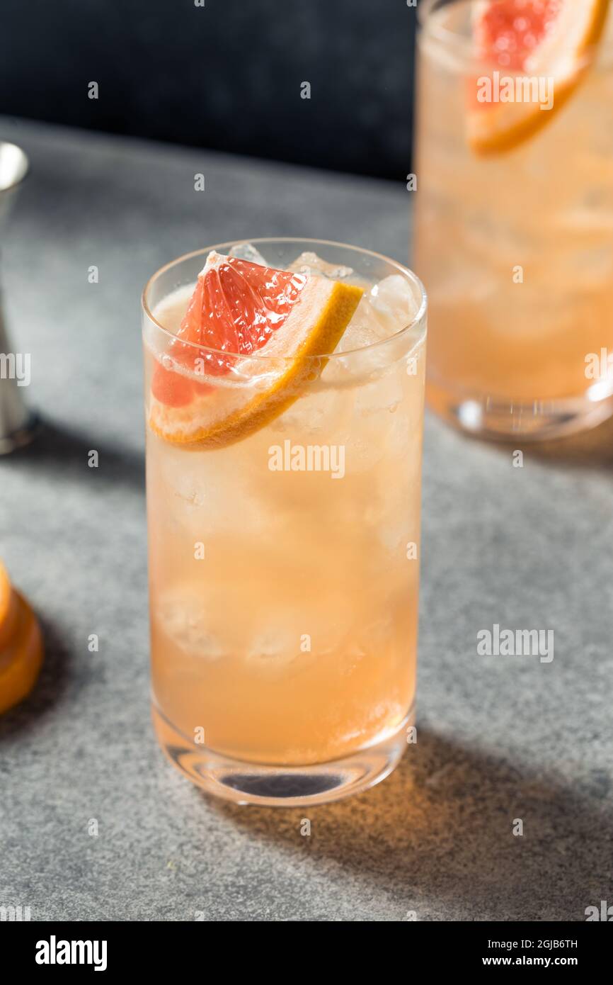 Boozy Refreshing Gin Radler Cocktail with Grapefruit Stock Photo - Alamy