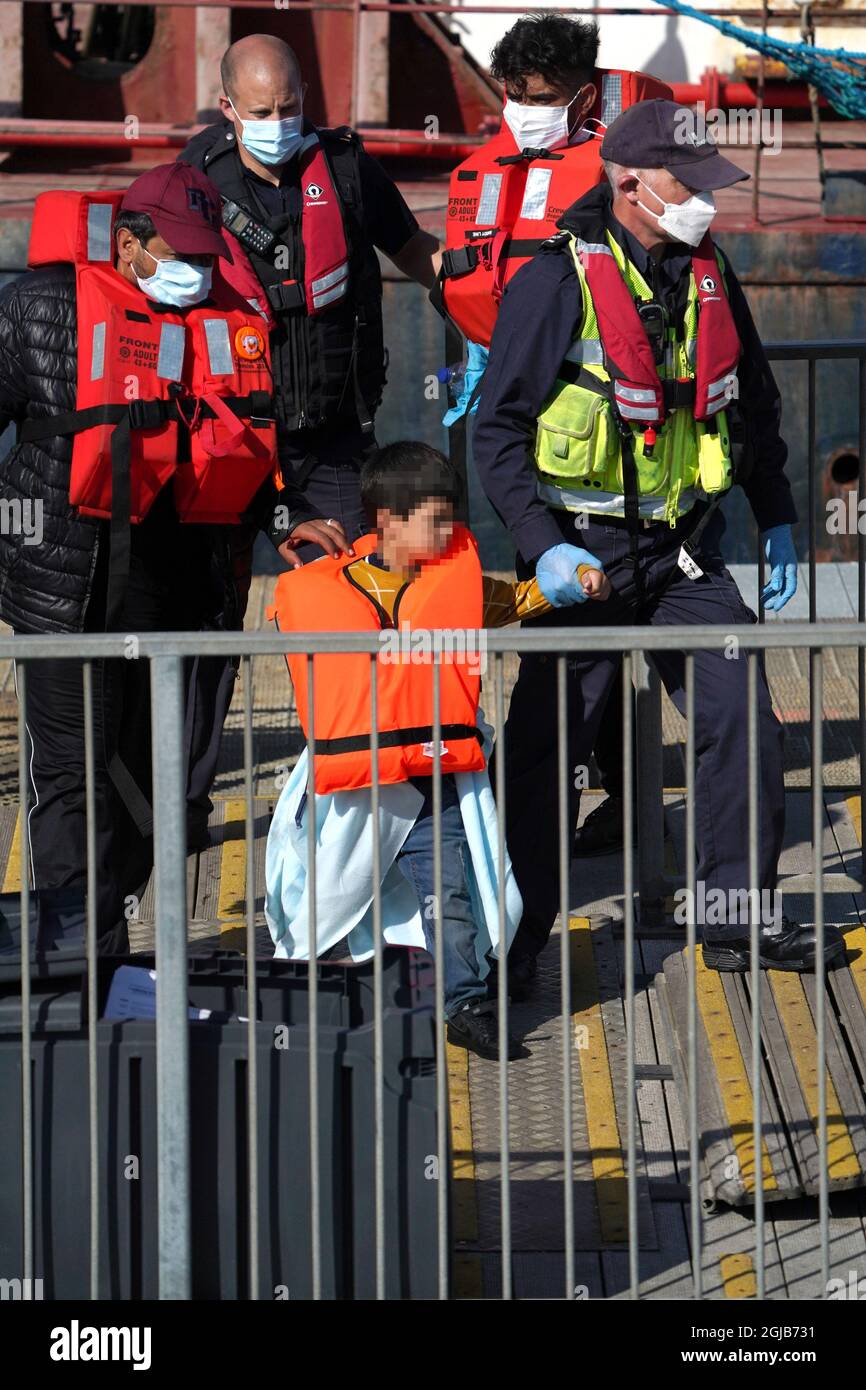 NOTE The faces of children have been pixelated as the PA Picture Desk ...