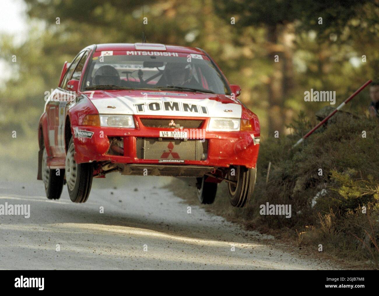 Tommi Makinen in action Stock Photo - Alamy