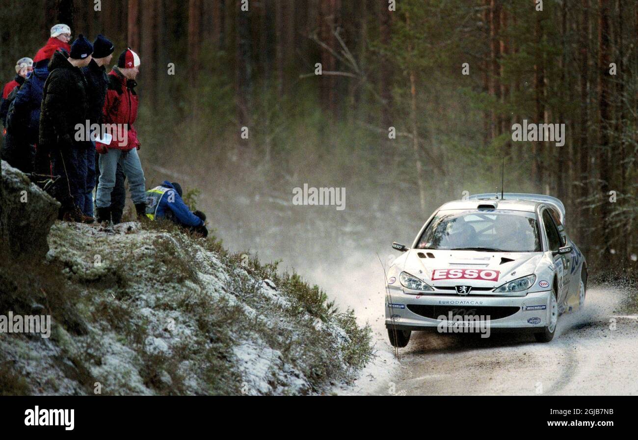 Finland's Marcus Gronholm on his way to overall victory in the Swedish ...