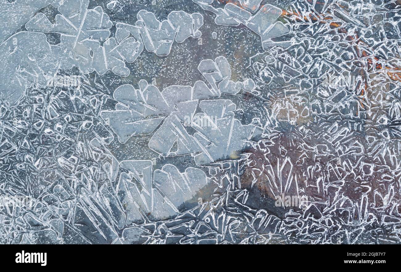 Ice Formation on Arctic Stream Stock Photo - Alamy