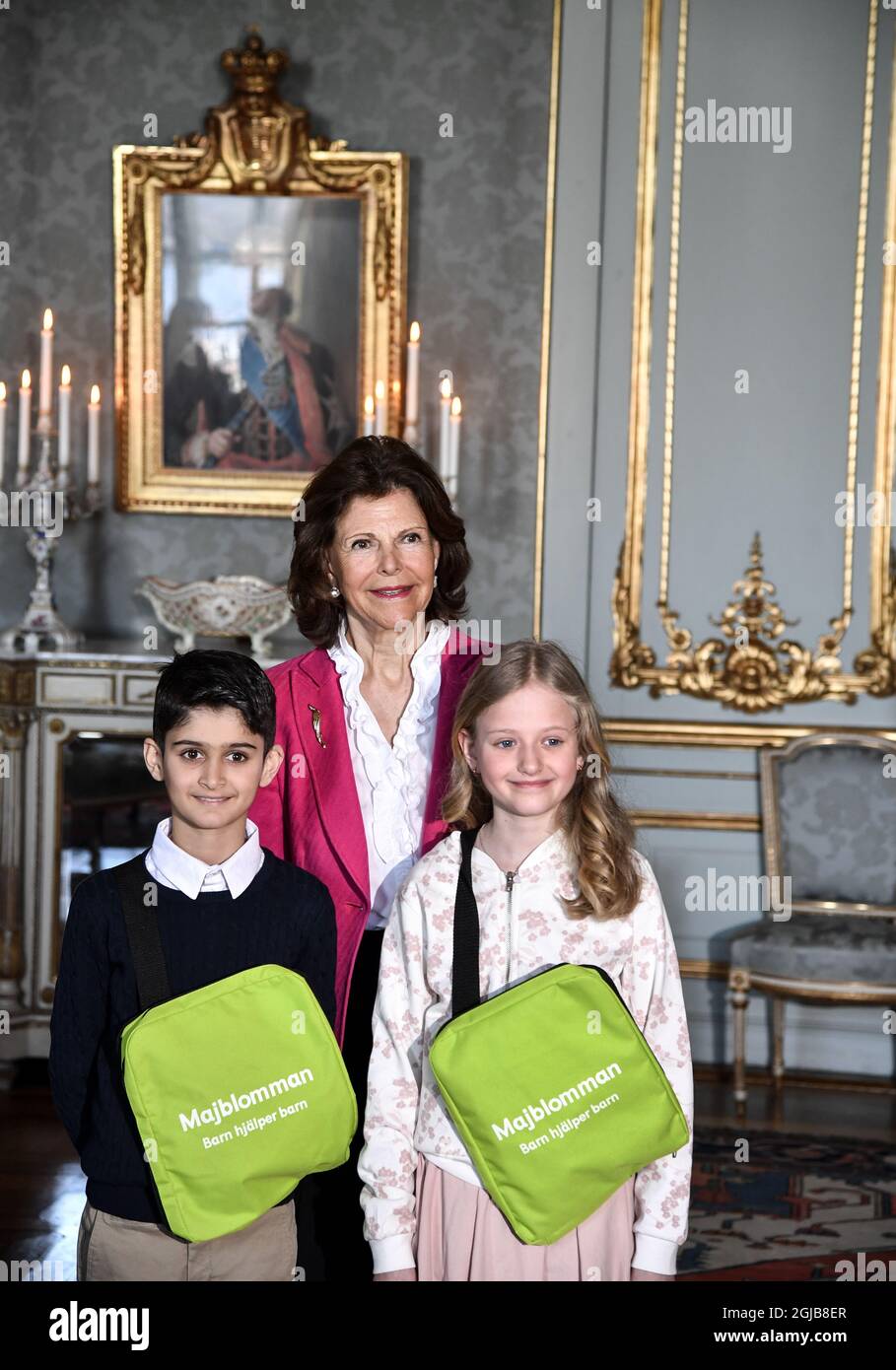 STOCKHOLM 201804012 Queen Silvia purchased this year’s first mayflower ...