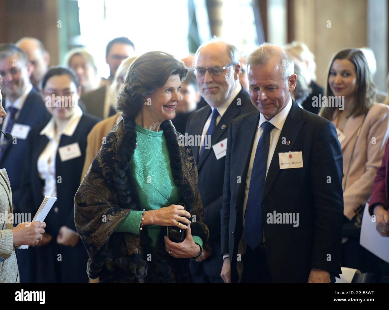 STOCKHOLM 2018-04-18 Queen Silvia is seen attending the annual "Silvia ...