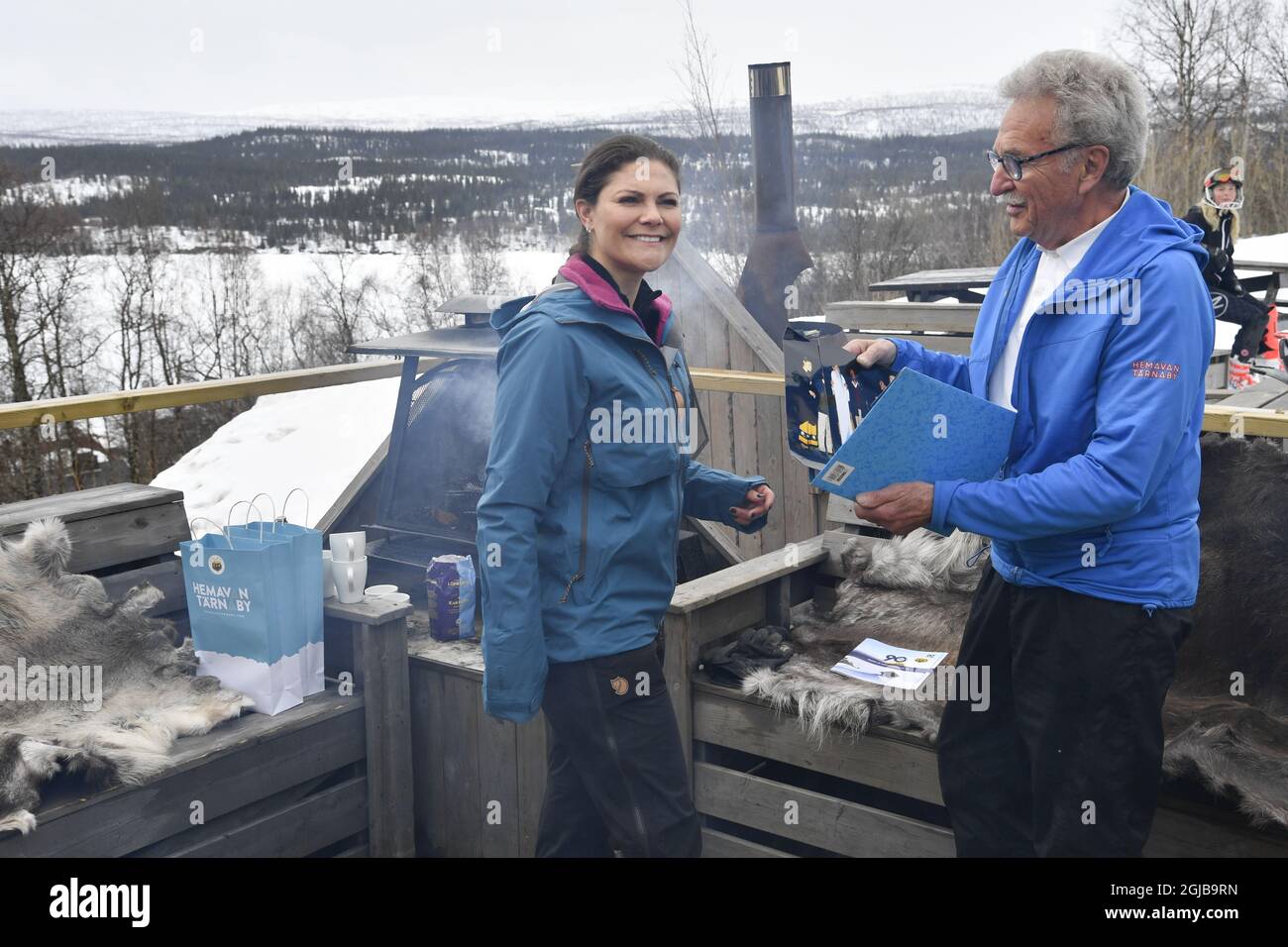 TARNABY 2018-04-25 Crown Princess Victoria is seen with Bo BernstrÃ¶m ...