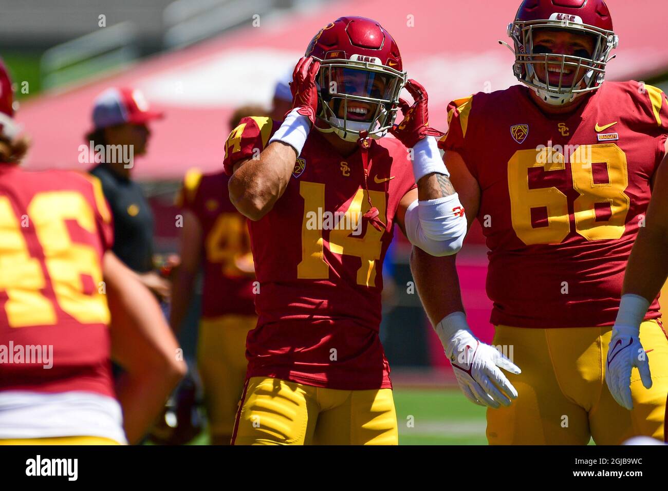 Southern California Trojans cornerback Jayden Williams (14) during an ...