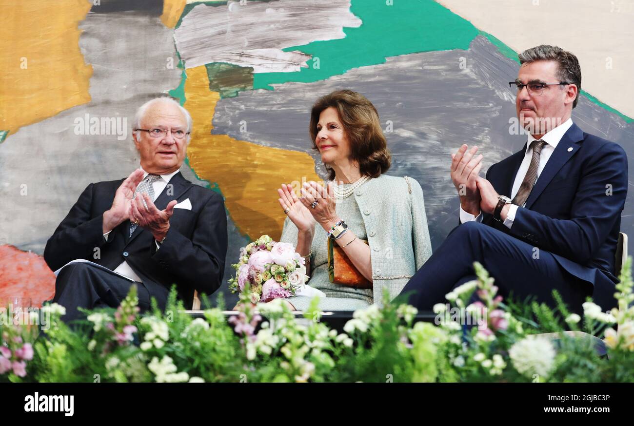 STOCKHOLM 20180525 King Carl Gustaf, Queen Siliva and hospital ...