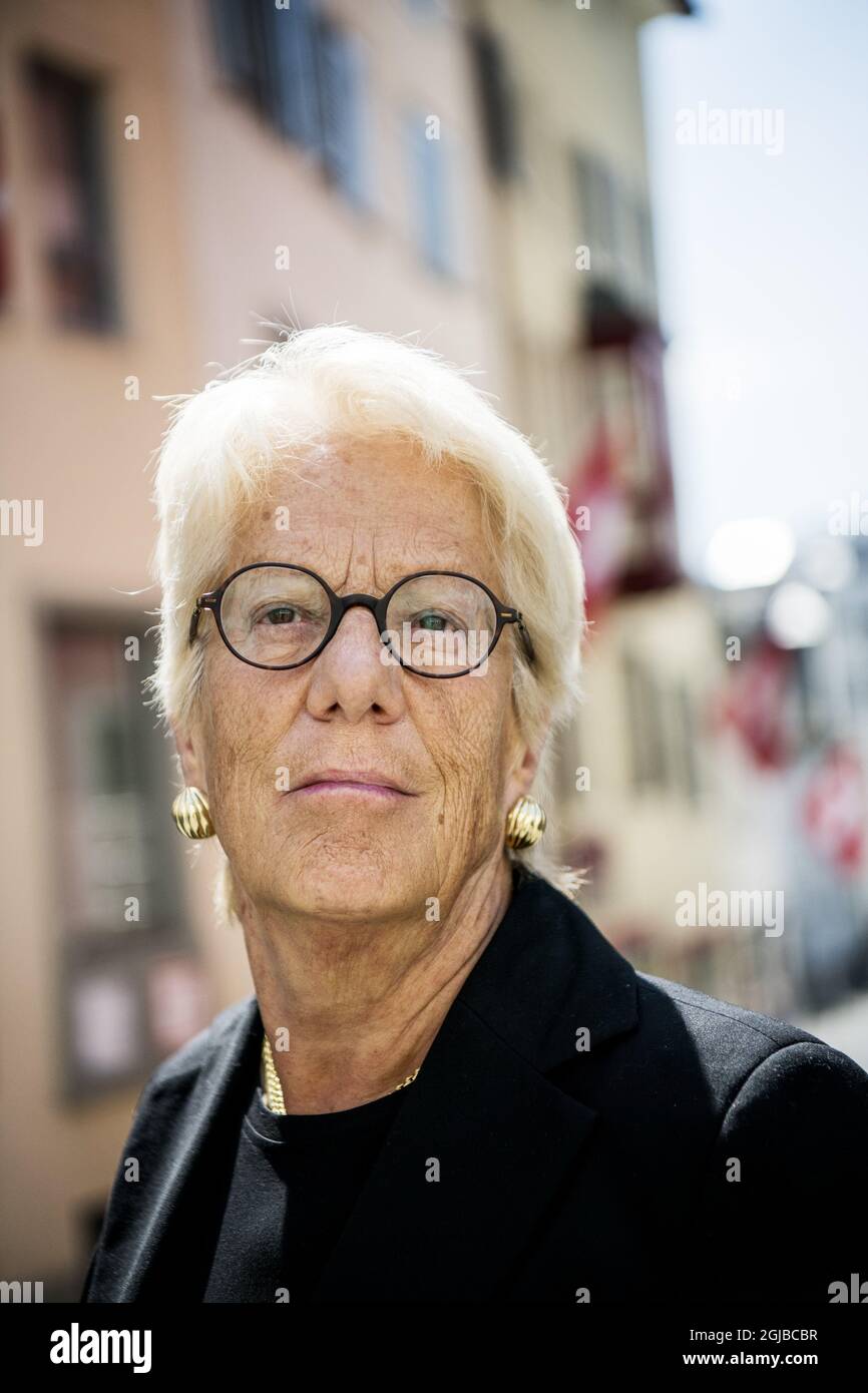 Former UN Prosecutor Carla del Ponte in Zürich, Switzerland. Foto ...