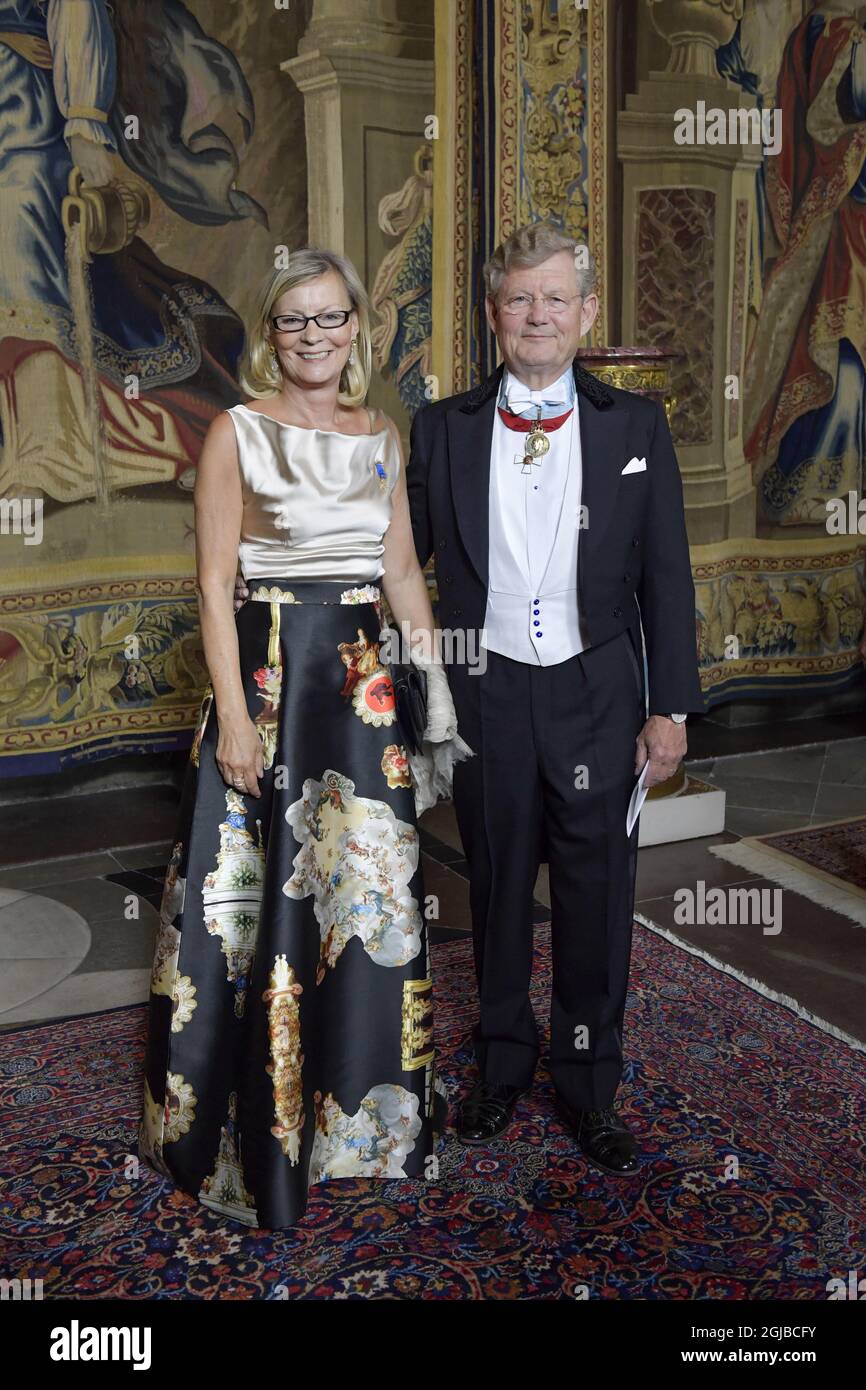 STOCKHOLM 20180531 Swedish banker and industrialist Jacob Wallenberg (R ...