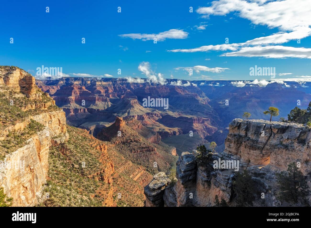 View from Bright Angel Point on the South Rim in Grand Canyon National ...