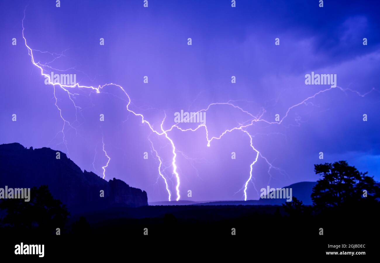 USA, stormy, lightning Stock Photo - Alamy