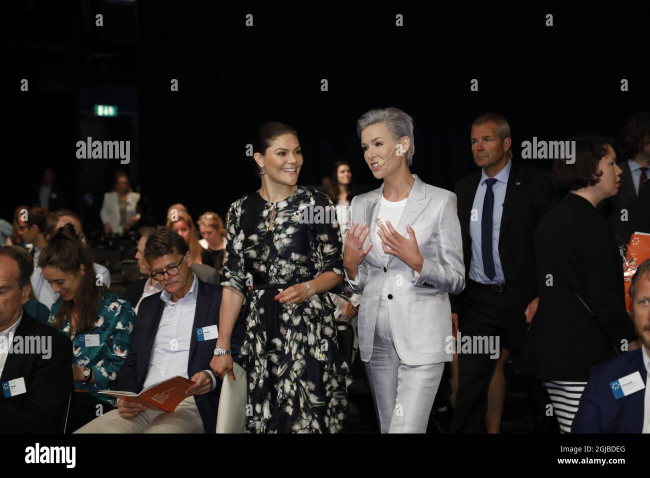 STOCKHOLM 2018-07-11 Crown Princess Victoria and Gunhild Stordalen are ...