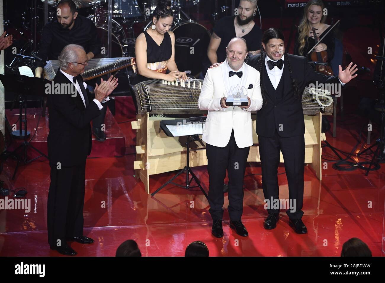 STOCKHOLM 20180614 Kung Carl Gustaf delar ut Polarpriset till Lars ...