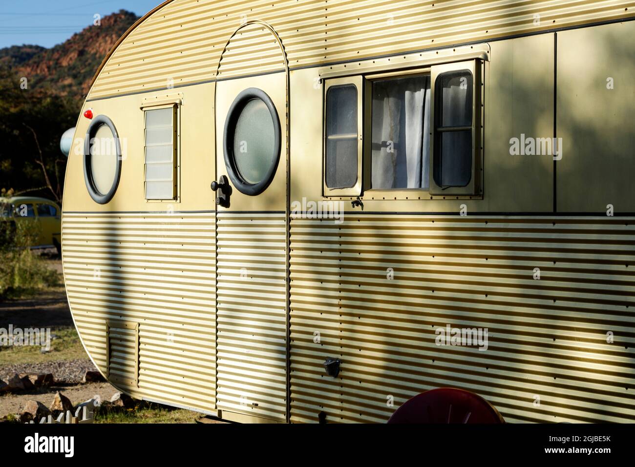 Bisbee, Arizona. Shady Dell vintage trailer park. A motel made up of a ...