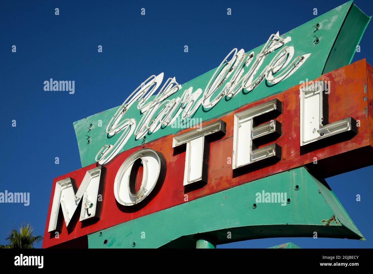 Vintage motel sign, Mesa, Arizona. (Editorial Use Only Stock Photo - Alamy