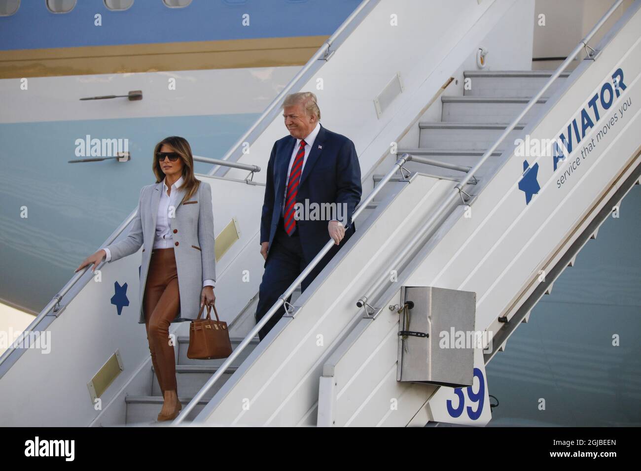 HELSINKI 2018-07-15 US President Donald Trump and First Lady Melania ...