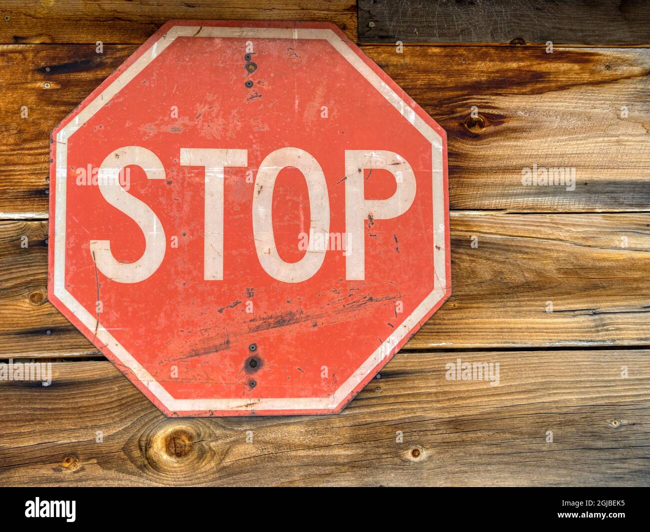 USA, Arizona, Oatman. Stop sign Stock Photo - Alamy