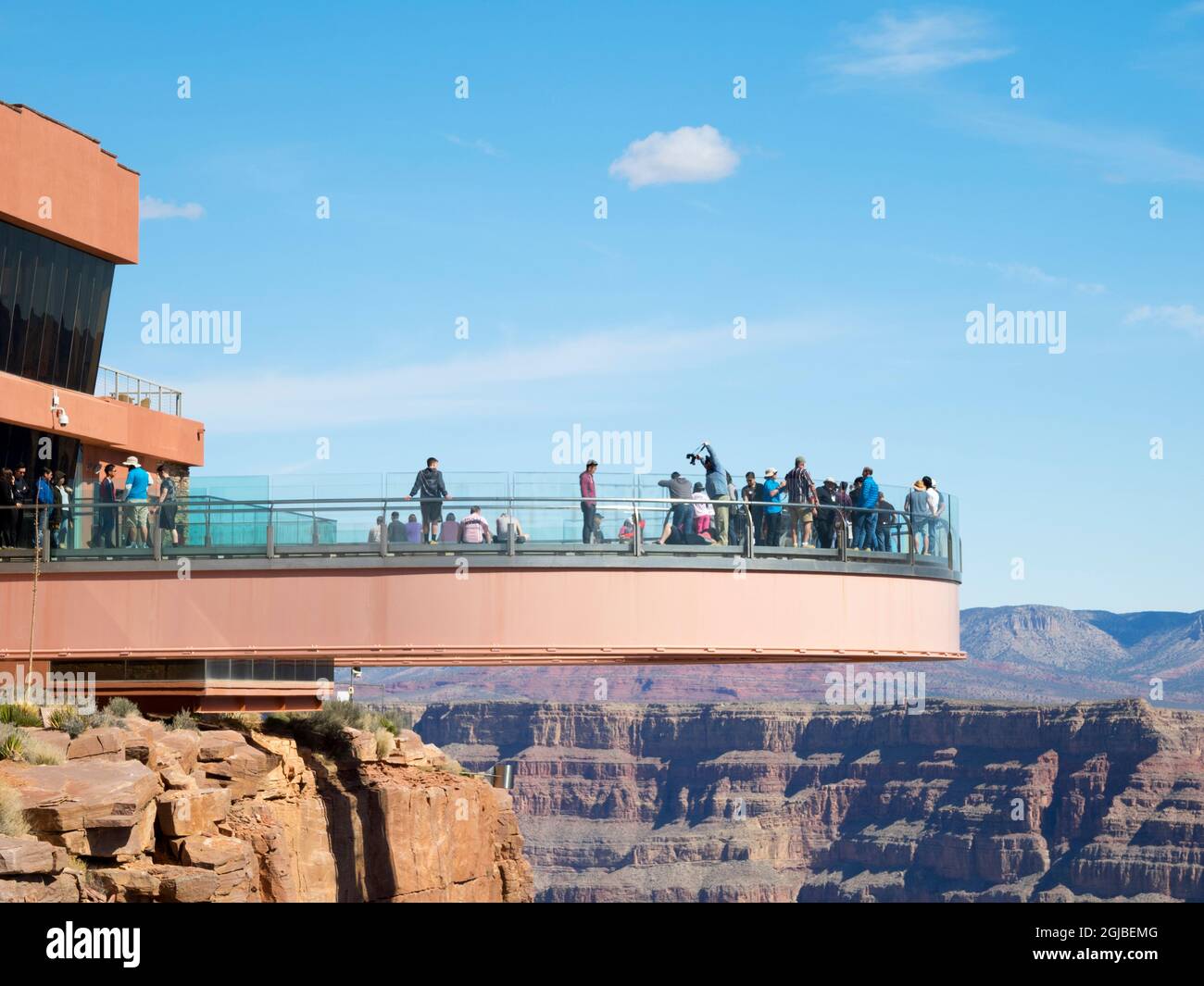USA, Arizona. Grand Canyon West, Grand Canyon Skywalk Stock Photo - Alamy