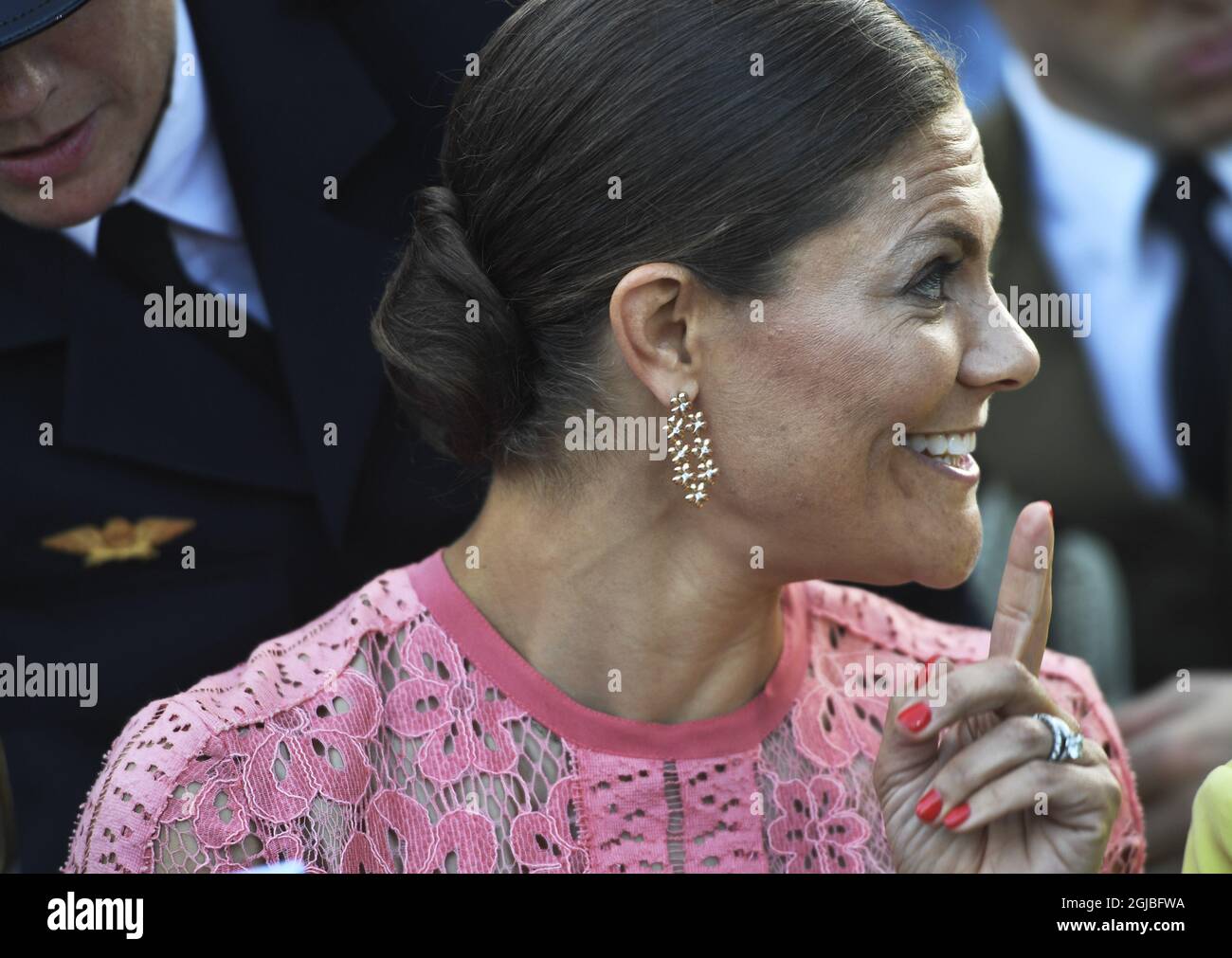 TALLINN 20180819 Crown Princess Victoria attending the music festival ...