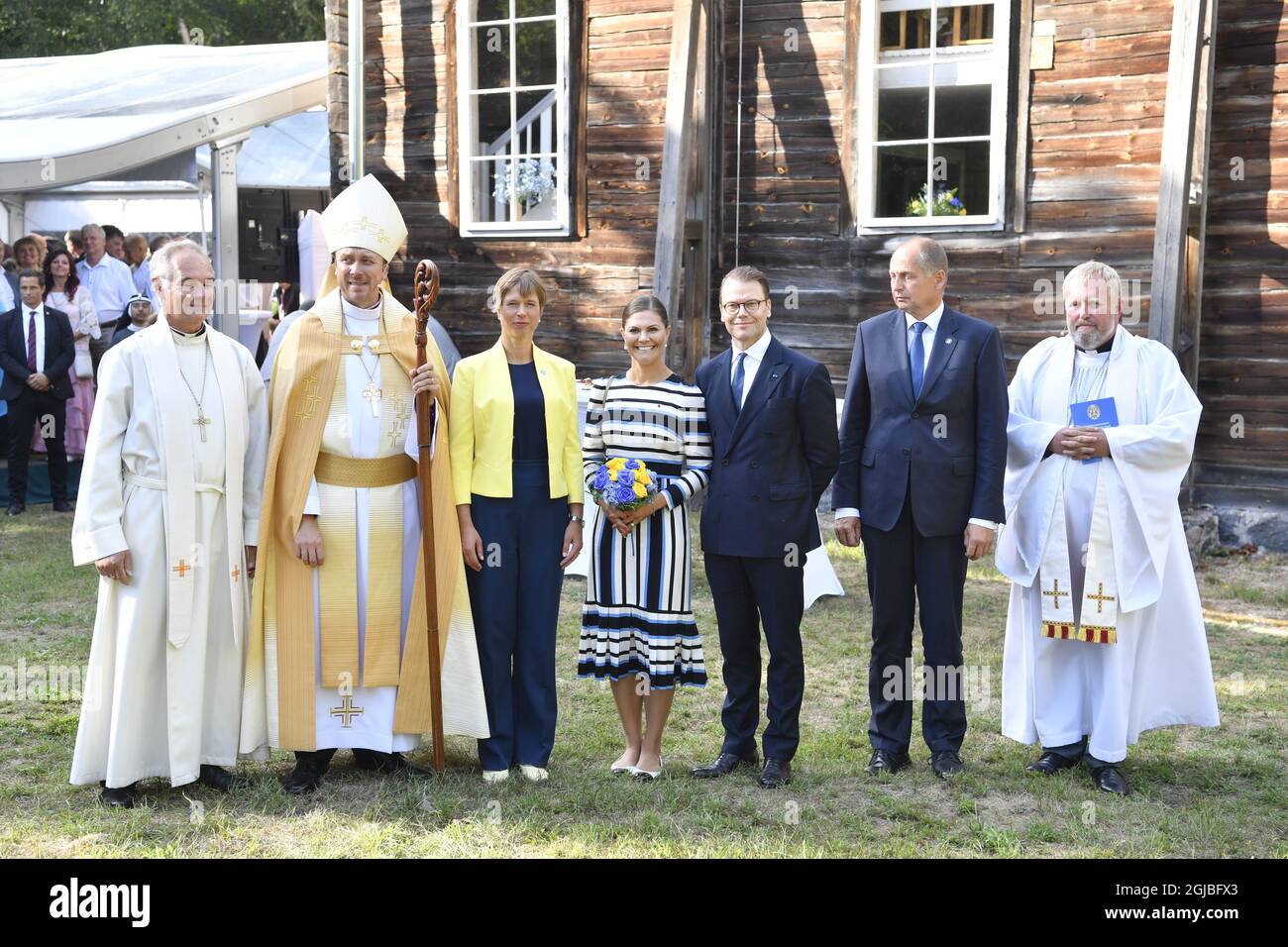 NAISSAARE 20180819 Estonia's president Kersti Kaljulaid and her husband ...