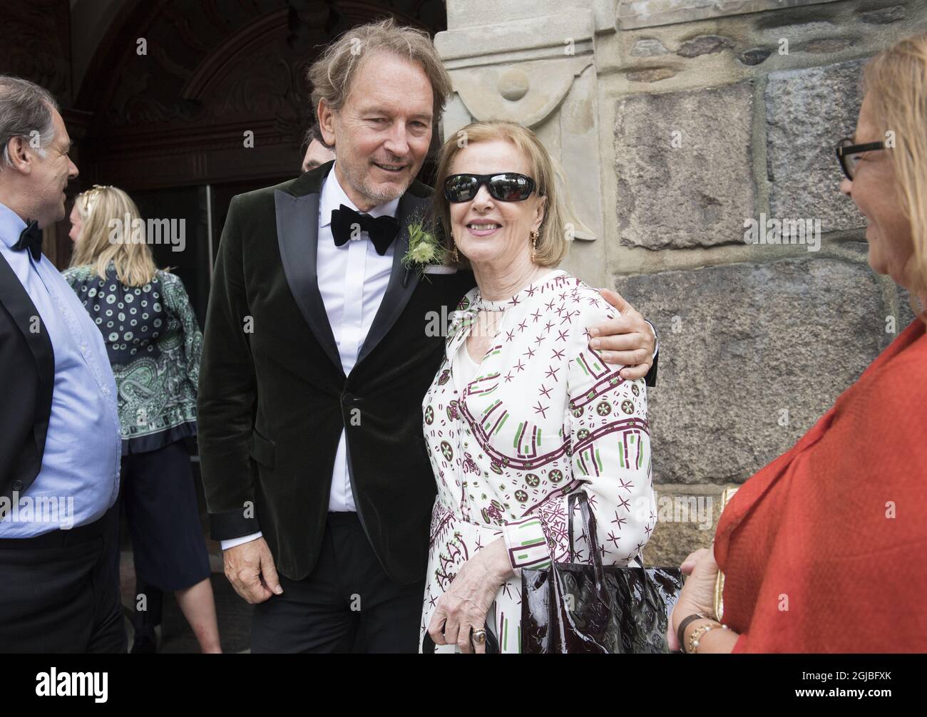 KRISTIANSTAD 2018-08-18 Abba-singer Anni-Frid (Frida) Lyngstad with ...