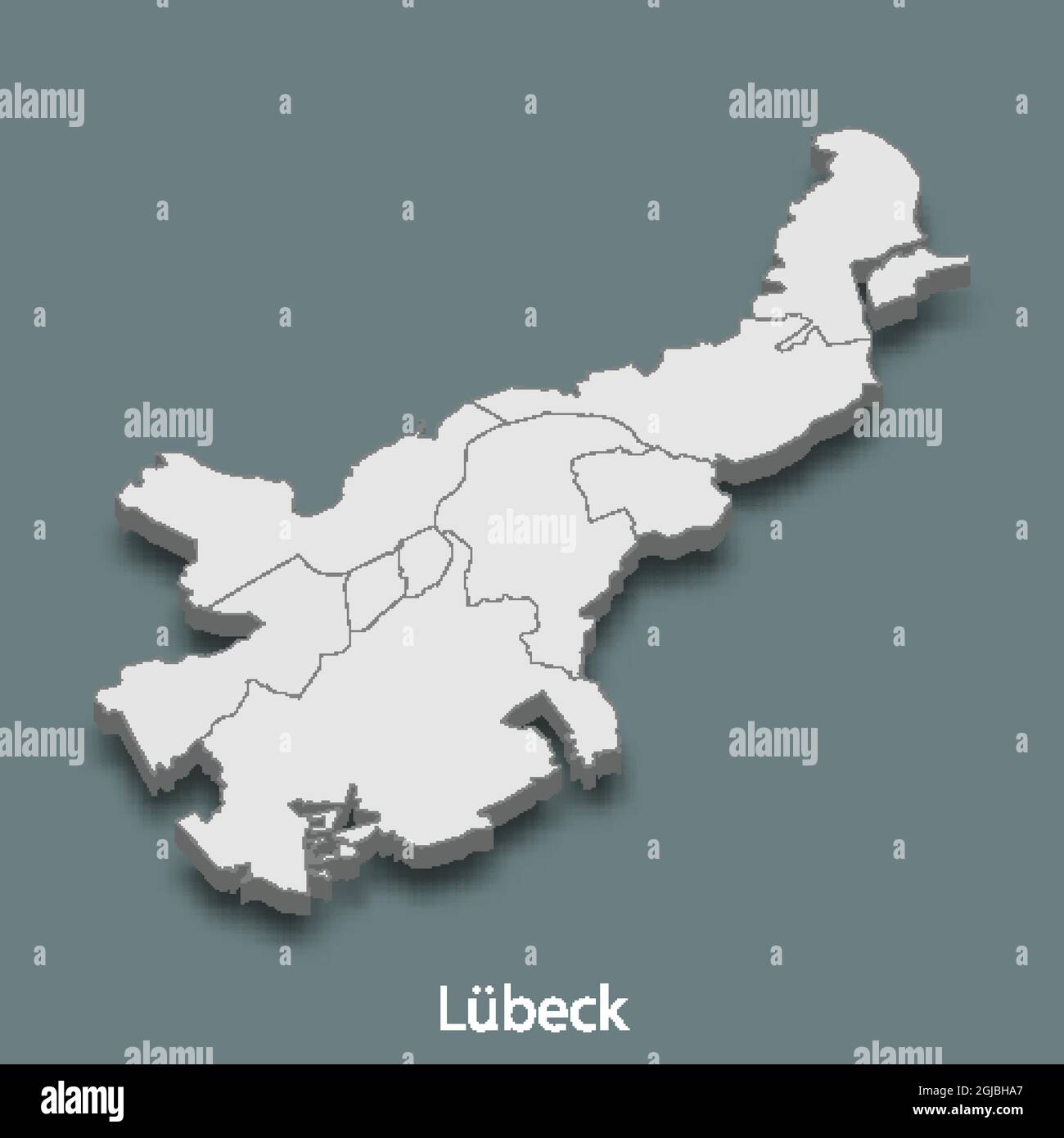 Map of lubeck Stock Vector Images - Alamy