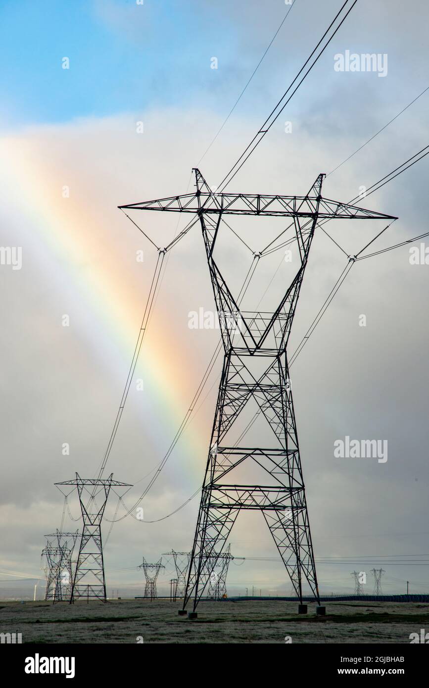 Electric lines california hi-res stock photography and images - Alamy