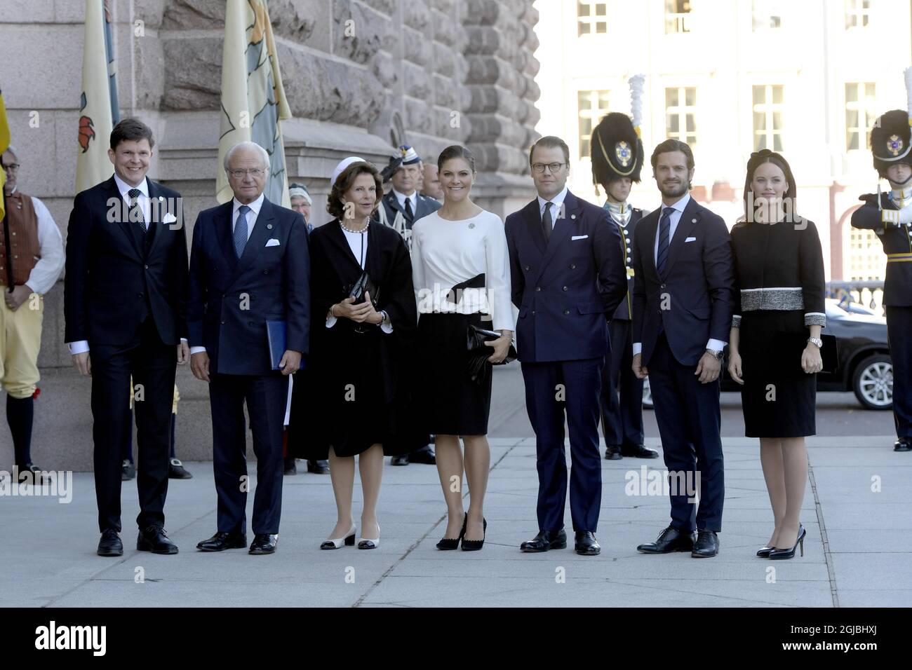 STOCKHOLM 20180925 Speaker Andreas Norlen, King Carl Gustaf, Queen ...