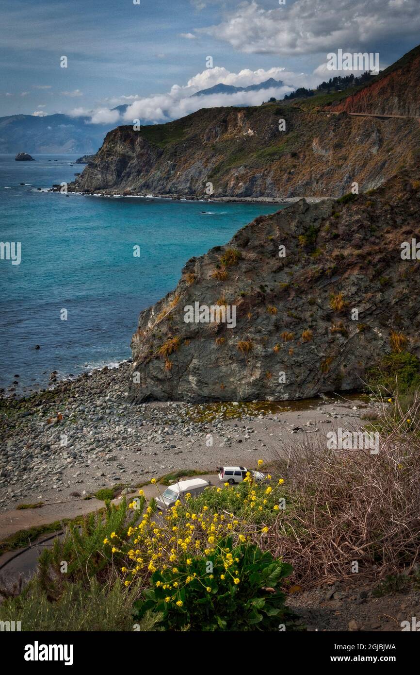 Julia Pfeiffer Burns State Park, Big Sur, California, USA Stock Photo ...