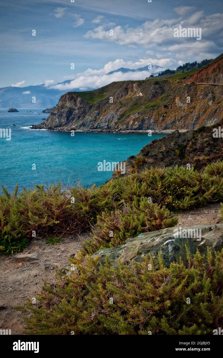 Julia Pfeiffer Burns State Park, Big Sur, California, USA Stock Photo ...