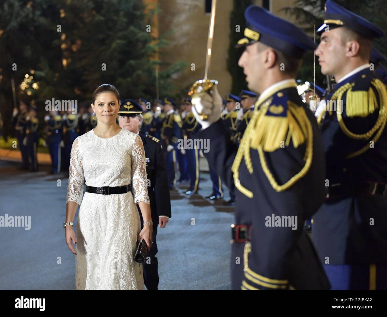 BEIRUT 20181017 Swedish Crown Princess Victoria arrives at the ...