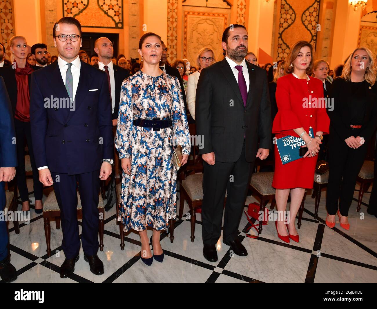 BEIRUT 20181018 Prince Daniel Crown Princess Victoria and Prime ...
