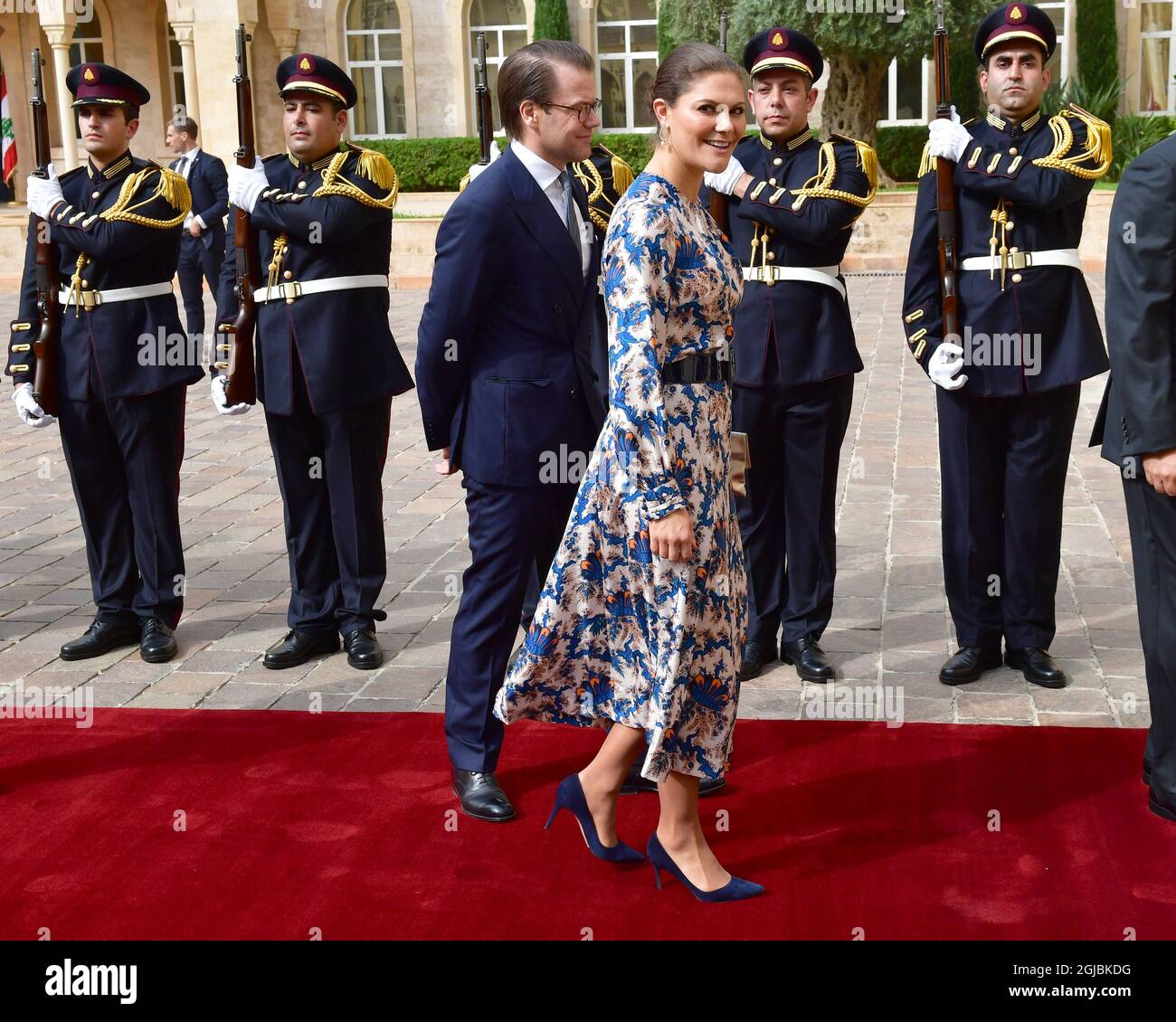 BEIRUT 20181018 Prince Daniel and Crown Princess Victoria during the ...