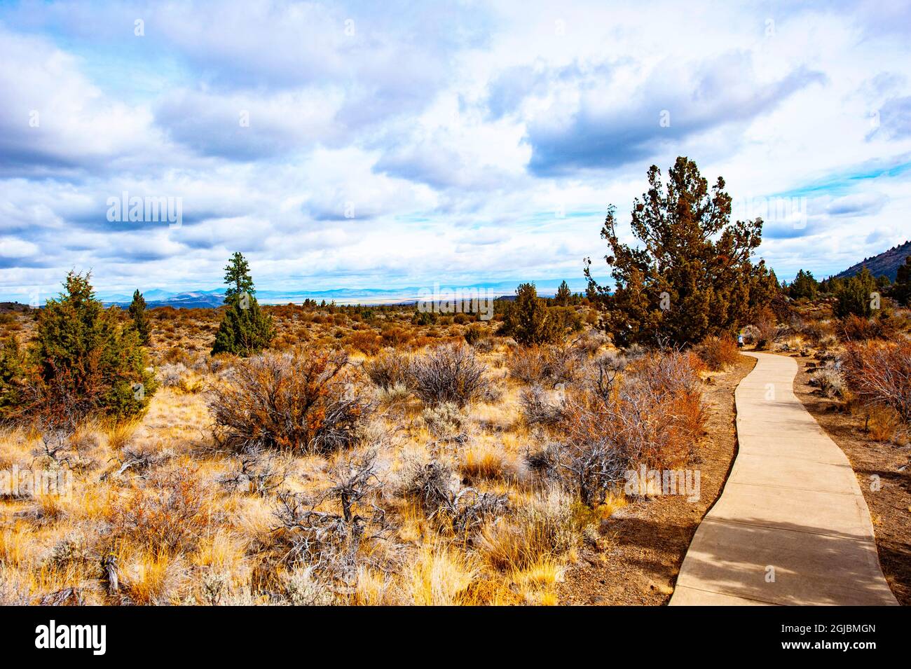 USA, California. Lava Beds National Monument, Cave pathway Stock Photo ...
