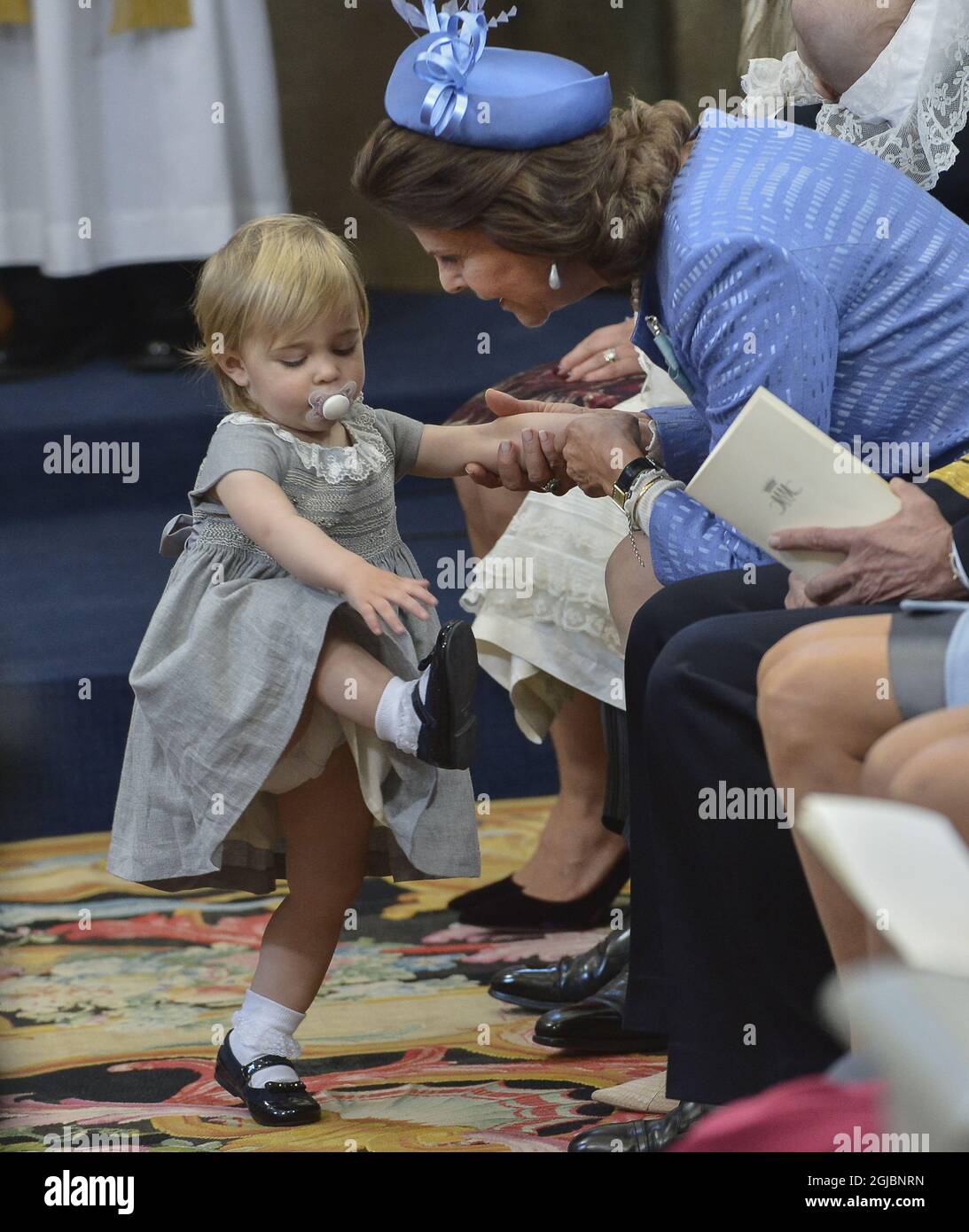 STOCKHOLM 20151011 Princess Leonore and Queen Silvia during the ...