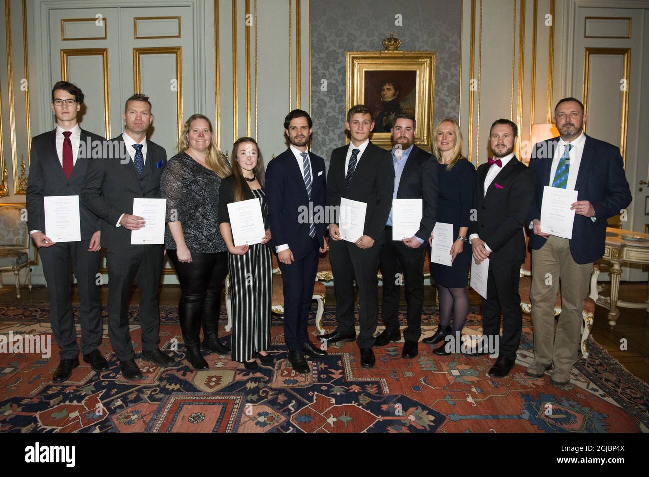 STOCKHOLM 20181127 Prince Carl Philip hands out Scholarship awards from ...
