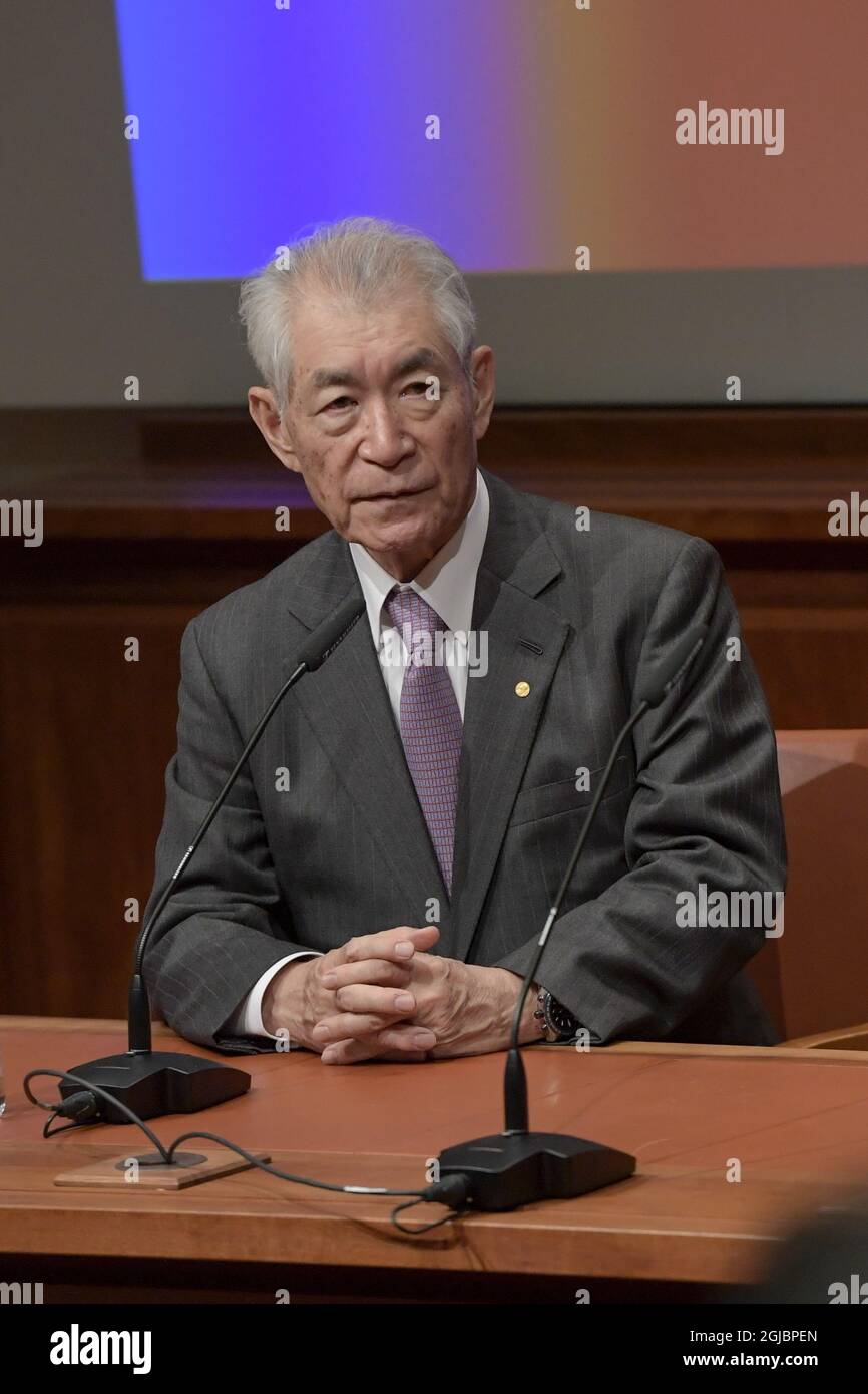 STOCKHOLM 2018120 Professor Tasuku Honjo, Nobel laureate in Medicine is ...