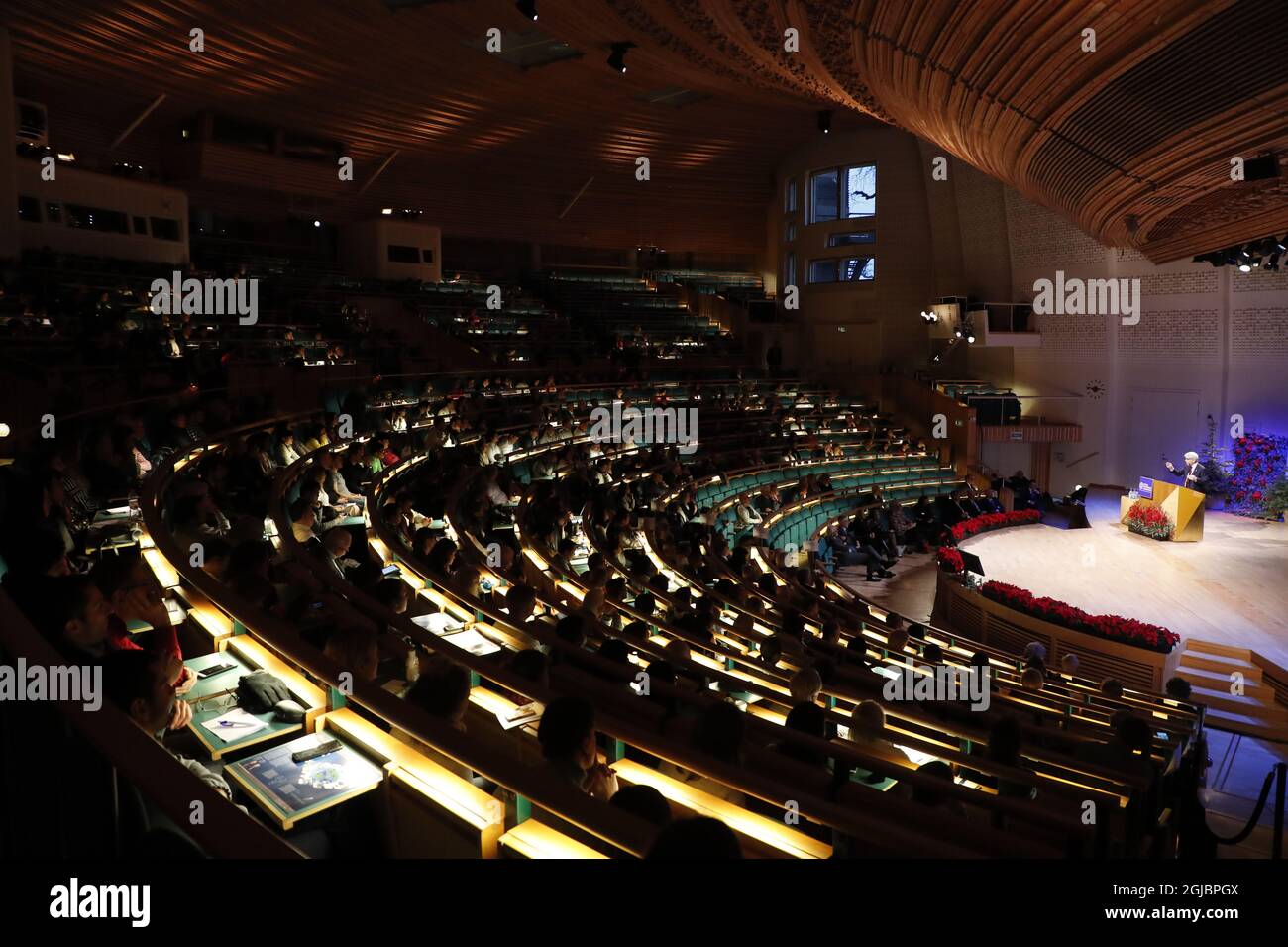 Nobel Prize in Economic Sciences laureate Paul M. Romer speaks during ...
