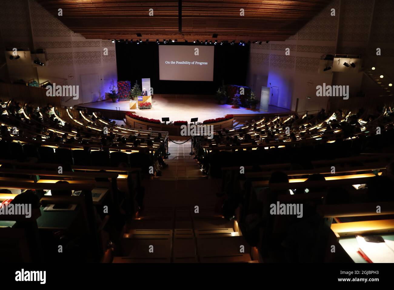 Nobel Prize in Economic Sciences laureate Paul M. Romer speaks during ...