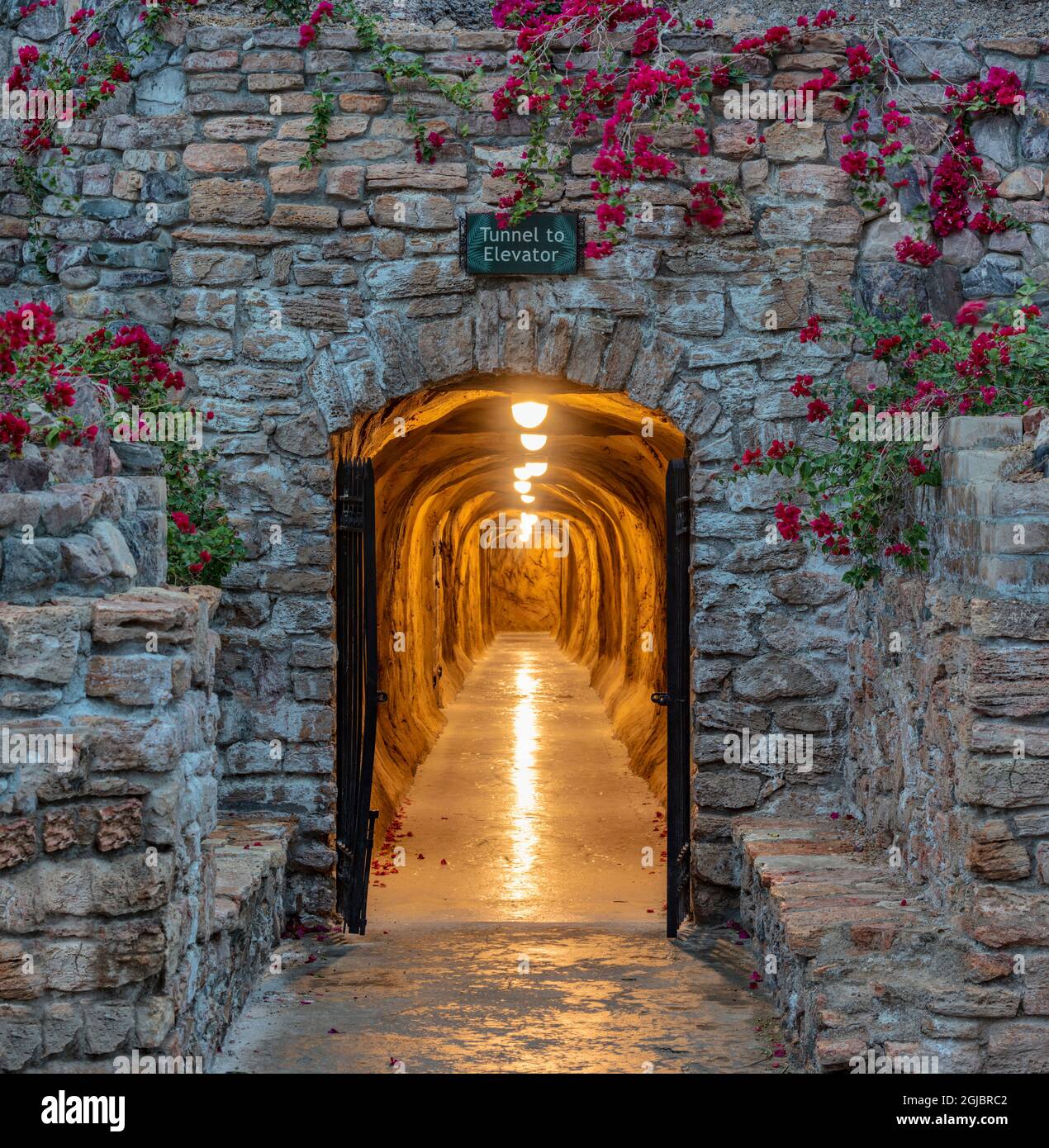 Tunnel entrance at the Inn at Death Valley in Death Valley National ...
