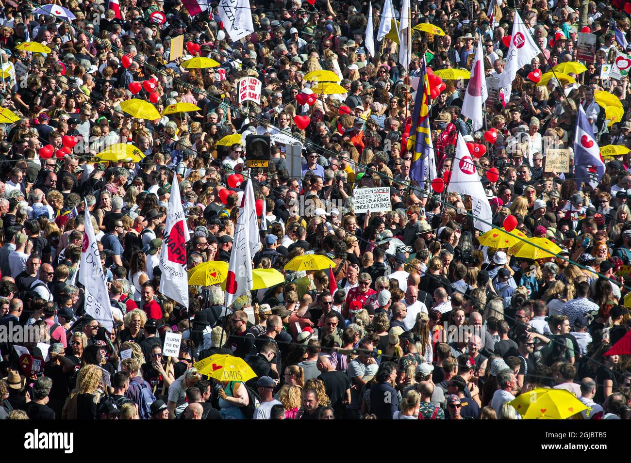 Dam Square, Amsterdam and neighboring streets. Sunday 5th September ...