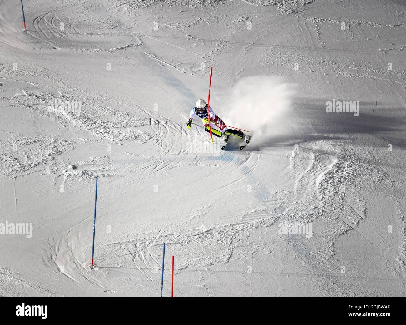 Winner Switzerland's Wendy Holdener skies to win the Women's Combined ...