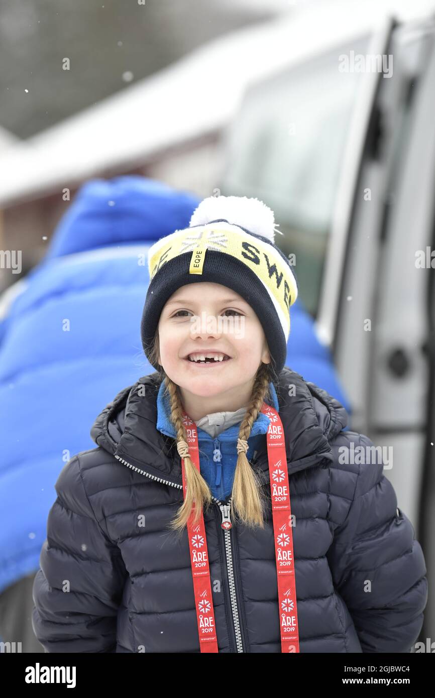 Princess Estelle during the Alpine WC in Are Sweden on February 9, 2019 ...