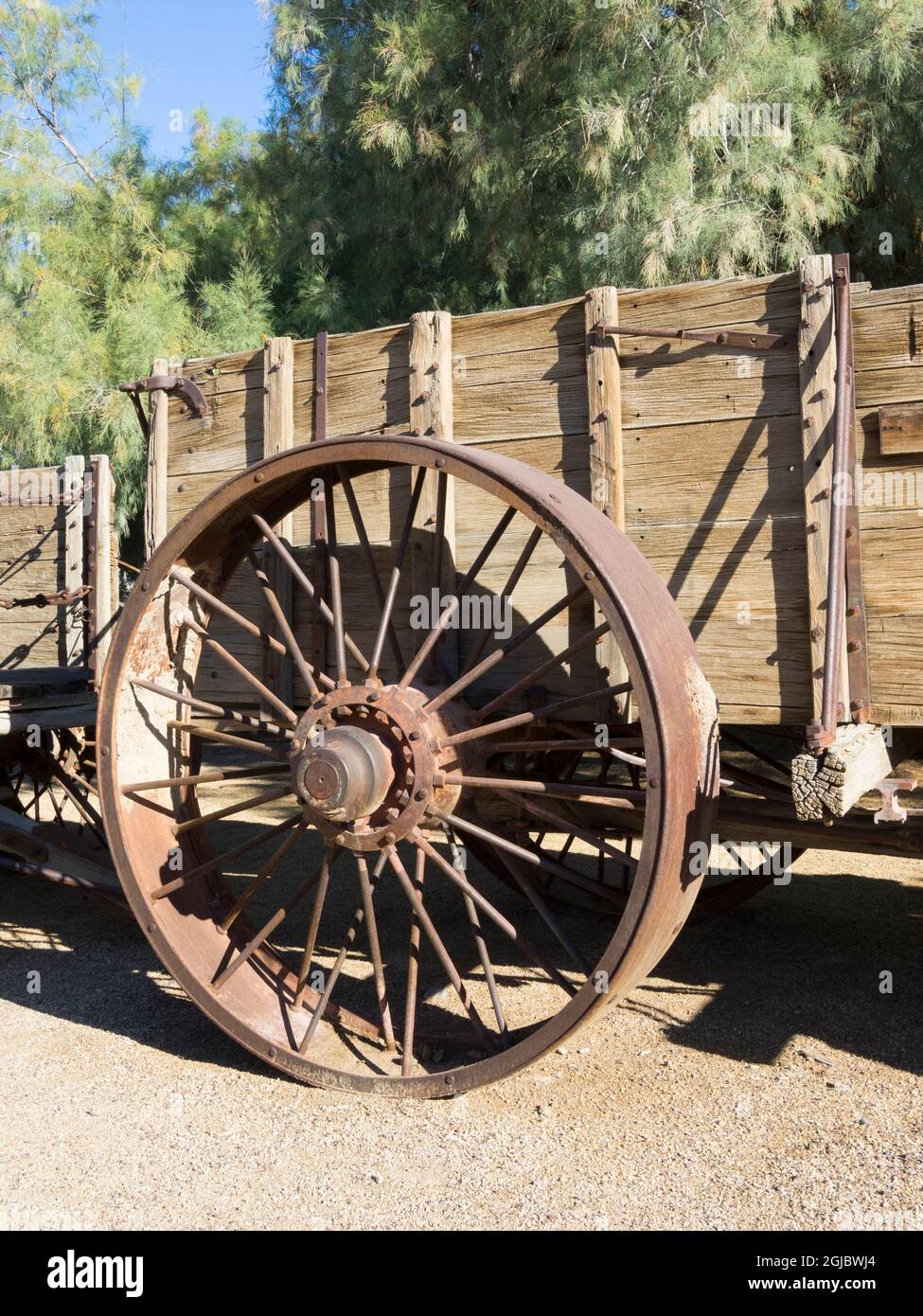 USA, California. Death Valley National Park, The Borax Museum, seven ...