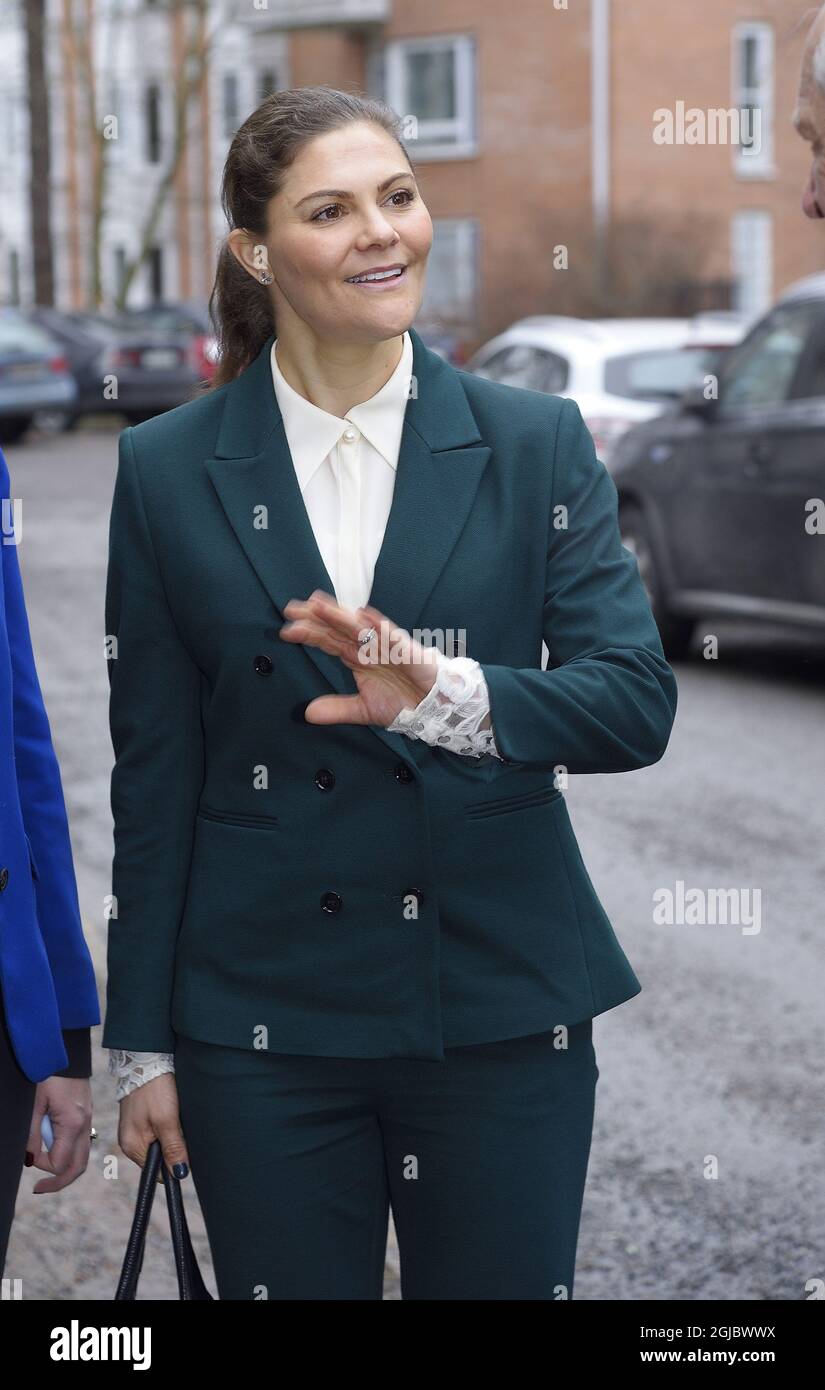 Crown Princess Victoria during her visit to the International Peace ...