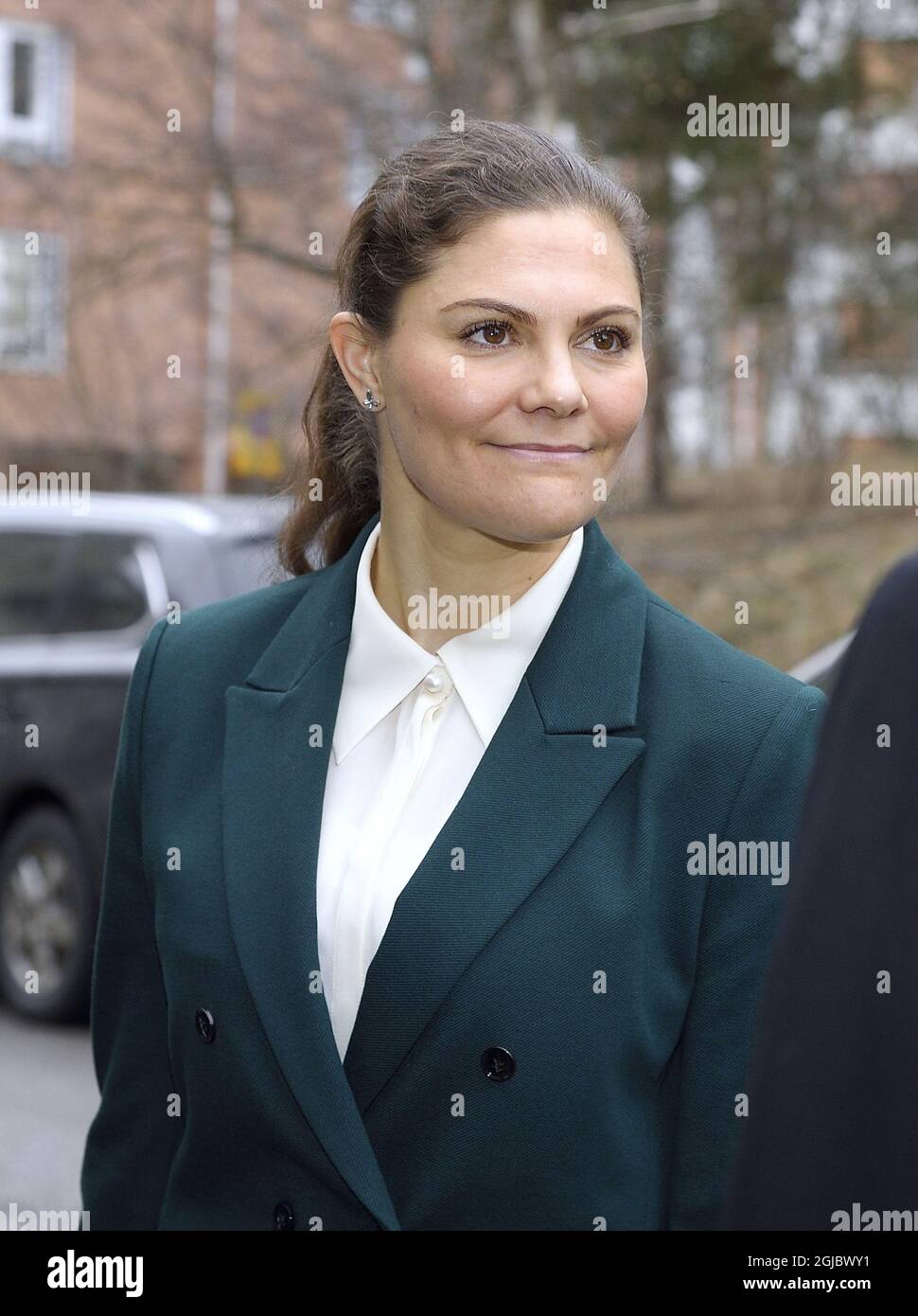 Crown Princess Victoria during her visit to the International Peace ...