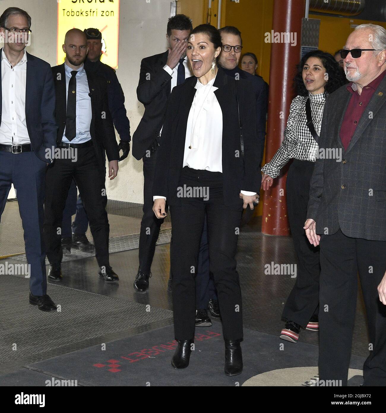 Crown Princess Victoria and Prince Daniel is welcomed by CEO Johan ...