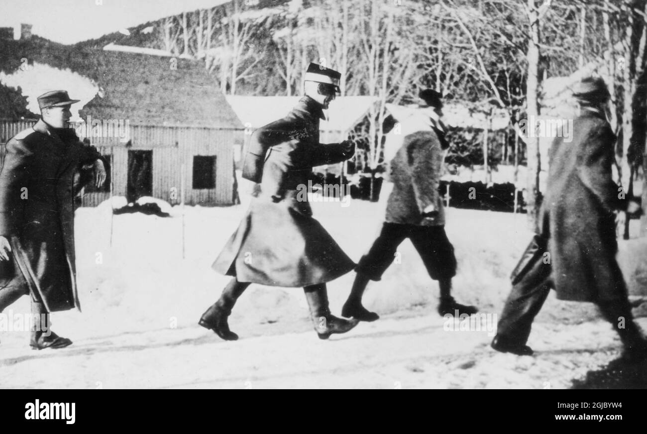 German invasion in Norway during World War II. King Haakon VII and ...